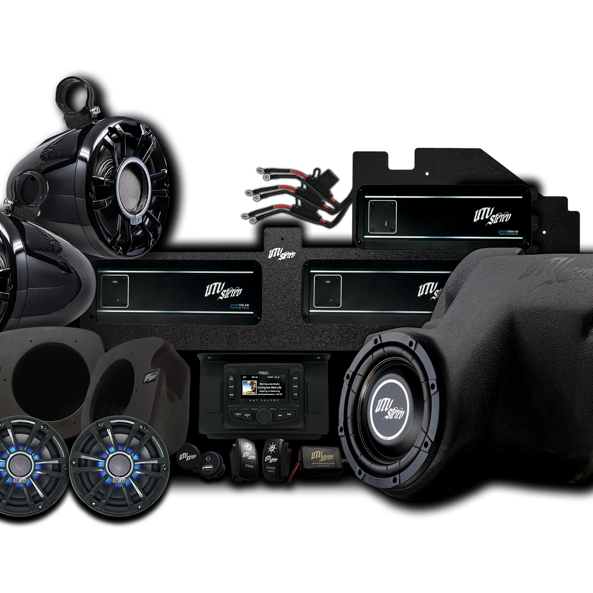 Utv Stereo Polaris Rzr Signature Series Stage 8 Stereo Kit Utvs Rzr