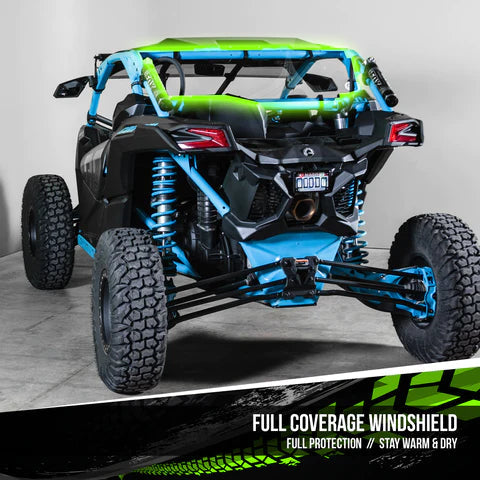 Can-Am Maverick X3 Back Windshield 3/16" (Fits With or Without Intrusi ...