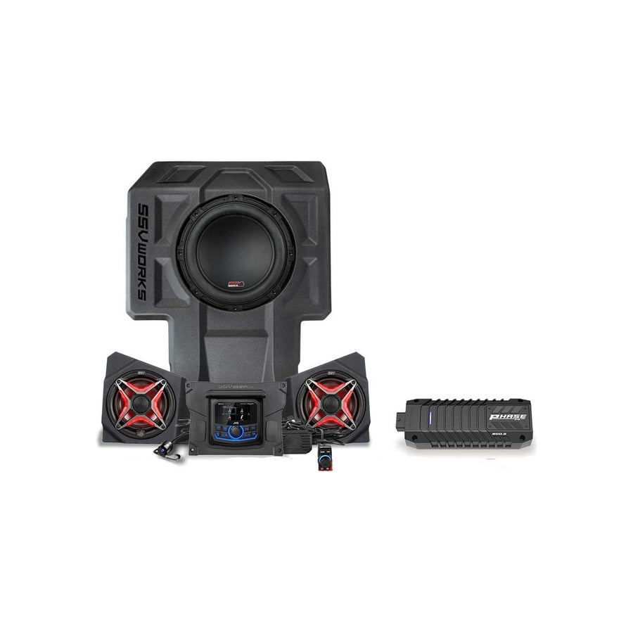 Kawasaki KRX Lighted 3-Speaker System with Head Unit – R1 Industries